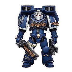 Pipigirl JoyToy 40K 1:18 Action Figure, Ultramarines Vanguard Veteran with Chainsword and Bolt Pistol, 4.76 inch Collectible Action Figures Kits (Chainsword and Bolt Pistol)