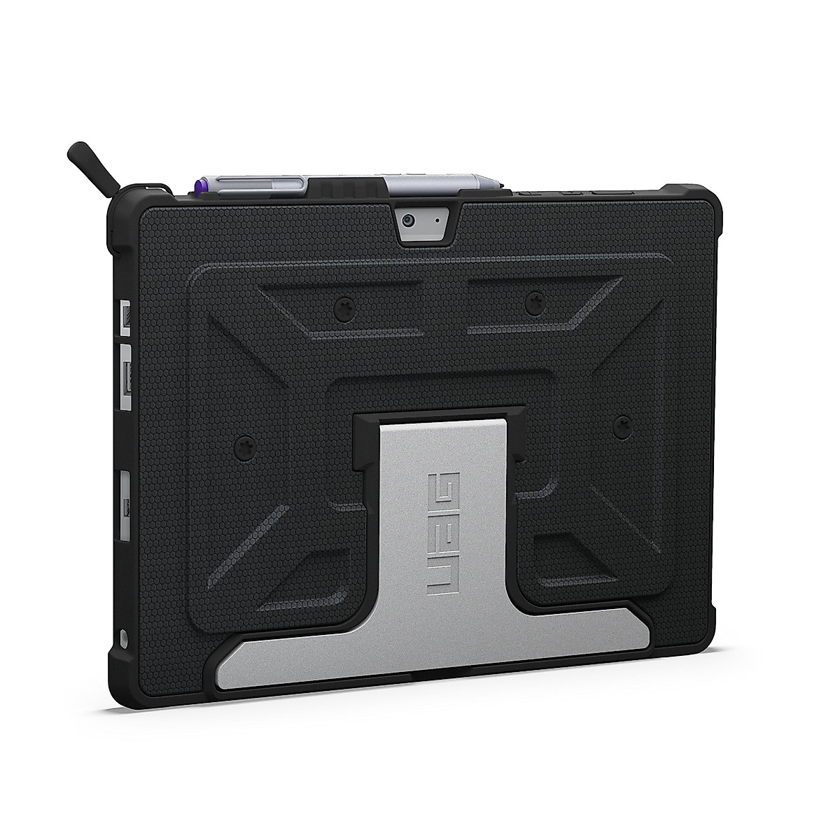 URBAN ARMOR GEAR [UAG] Microsoft Surface 3 Feather-Light Composite [Black] Aluminum Stand Military Drop Tested Case
