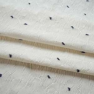 XMTXZYM 2 Meter Yarn Dyed Jacquard Fabric Women's Spring Summer Dress DIY Sewing Fabric