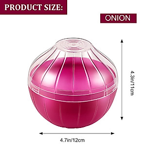 Onion Storage Containers, Reusable Onion Keeper for Refrigerator, Individual Onion Saver Holder Organizer for Fridge to Keep Onion Fresh
