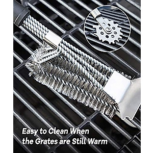 SHINESTAR Cast Iron Grill Grates for Nexgrill 4-5 Burner Grills, 720-0830H, 720-0830A, 720-0783E, 720-0697, 720-0888, 17 x 13 1/4 Inch,2 Pack