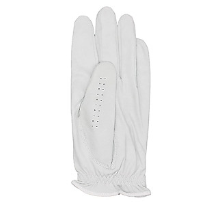 Men's Golf Gloves Value 4 Pack | 100% Finest AA Cabretta Leather | Breathable and Durable Golf Gloves for Men | White Golf Gloves Worn On Left Hand for Right Handed Golfer 4 Pack