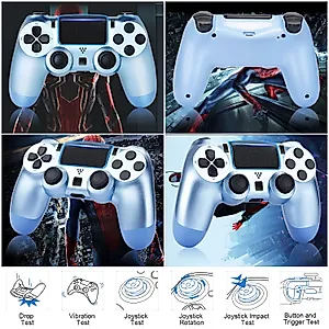 CunPeyjmo 2 Pack Wireless Controller for PS4 Controller, Remotes Controller for PS-4 Controller with Enhanced pa4 Remote Joystick/Dual Vibration/Audio/Touchpad…