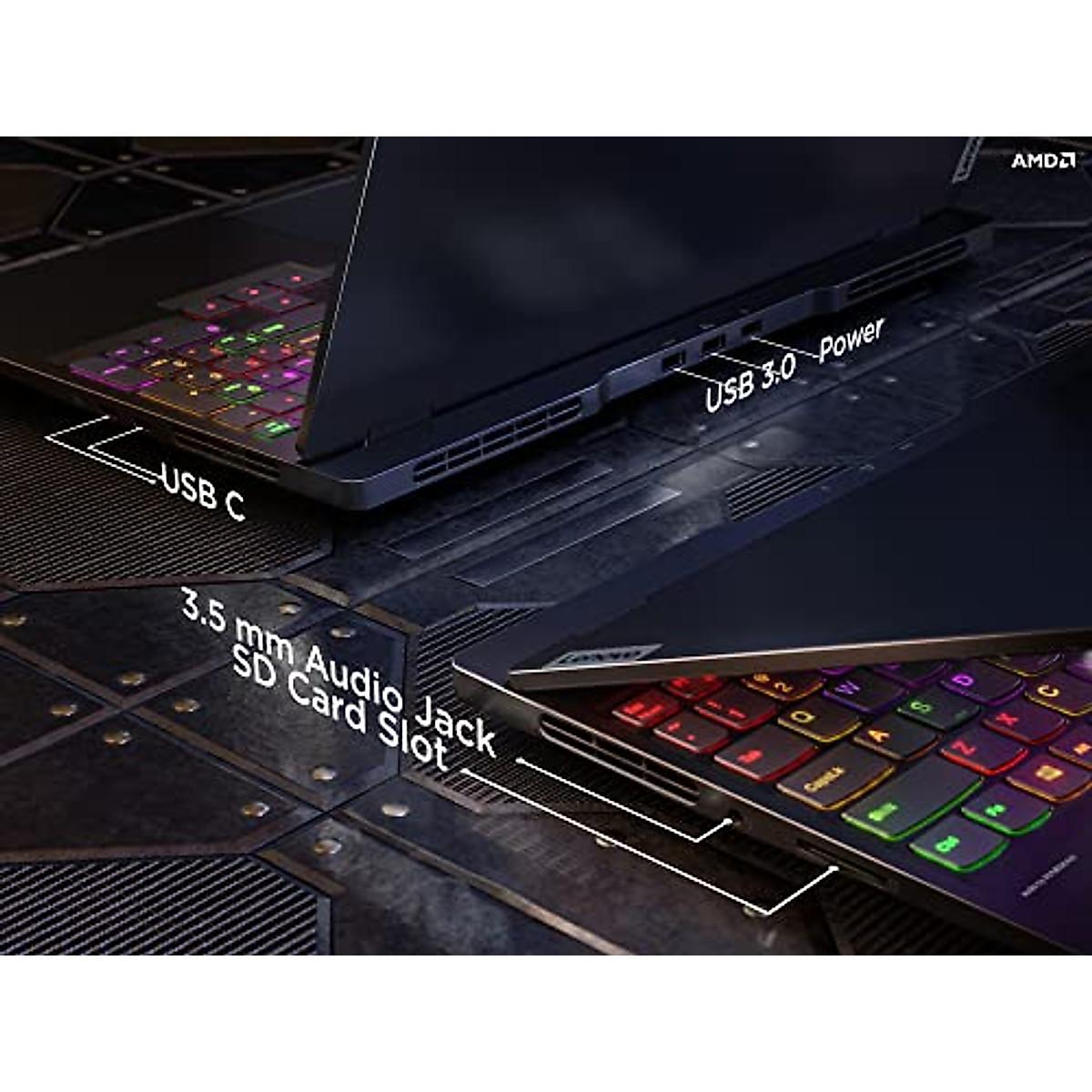 Lenovo - Legion Slim 7 - Gaming Laptop - AMD Ryzen 7 5800H - 16GB DDR4 RAM - 2 x 1TB NVMe TLC SSD - NVIDIA GeForce RTX 3060 Max-Q Graphics - 15.6" FHD 165 Hz - Windows