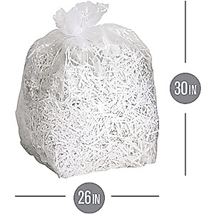 Highmark Shredder Bags, 1 mil, 15 Gallons, Clear, Box Of 25, DP00704