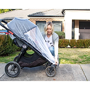 Little Chicks Baby Stroller & Play Yard Insect Netting - with Elastic Trim Mesh Cover - Model CK093