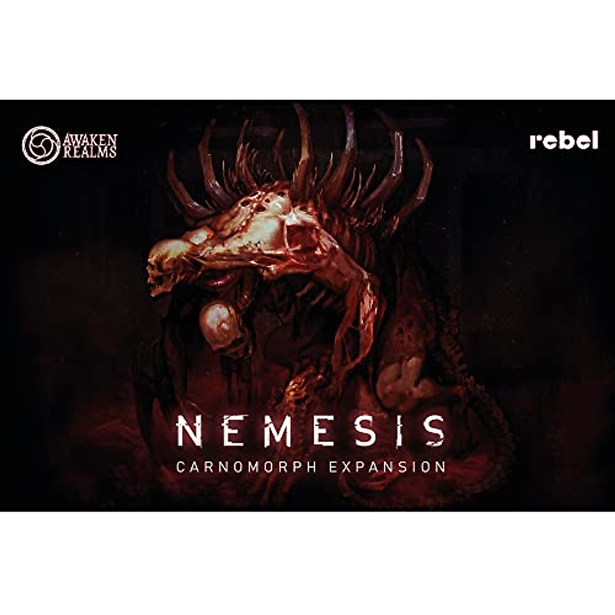 Nemesis Carnomorph Board Game EXPANSION - New Alien Race with Unique Mechanics! Miniatures Compatible with Classic, Aftermath & Lockdown, Ages 14+, 1-5 Players, 1-2 Hour Playtime, Made by Rebel Studio