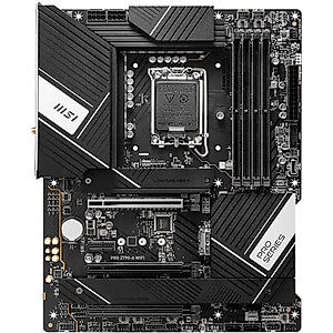 MSI PRO Z790-A WiFi ProSeries Motherboard (Supports 12th/13th Gen Intel Processors, LGA 1700, DDR5, PCIe 5.0, M.2, 2.5Gbps LAN, USB 3.2 Gen2, Wi-Fi 6E, ATX)
