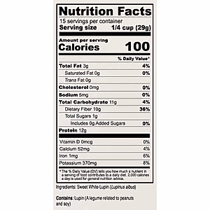 Anthony's Premium Lupin Flour, 1 Pound, Gluten Free, Non GMO, Vegan and Keto Friendly