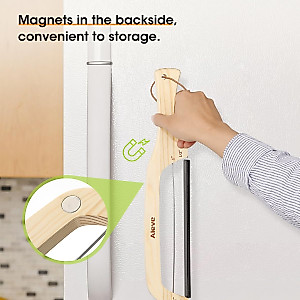 AIEVE Bread Bow Knife For Homemade Bread with 2 Thickness Guide,Wooden,16.5”