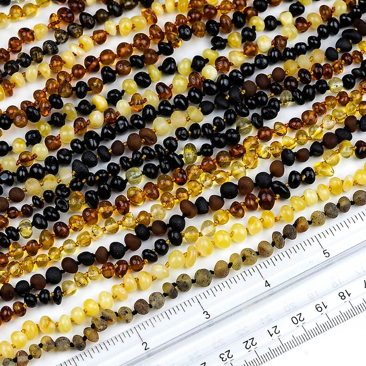 Baltic Amber Necklace (Authentic, Certified) - 12.5 inches - Unisex Jewelry - Cognac (Polished) - Real Amber Beads - Proud to Deliver Genuine Baltic Sea Wonder Handcrafted by Amber Guru