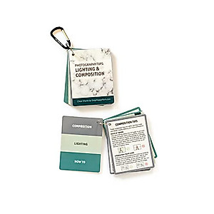 Photography Cheat Sheet Cards (Set of 2 Decks) - DSLR Camera Photography and Composition/Lighting Sets - Plastic Reference Cards | Snap Happy Mom (Classic)
