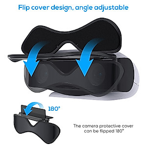 Privacy Shield Compatible with PS5 Camera, YUANHOT Protective Concealing Lens Cover Compatible with Playstation 5 HD Camera (NO Camera Included)