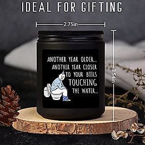 30th 40th 50th 60th Birthday Day Gifts for Men Funny Birthday Gifts for Brother Son Husband Boyfriend Naughty Gifts for Him, Black Cedarwood & Juniper Scented Candles