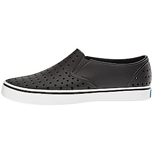 Native Shoes, Miles, Adult Shoe, Jiffy Black/Shell White, 10 M US Women/8 M US Men
