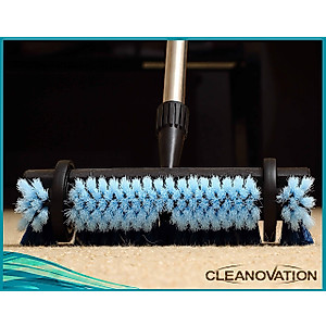 Cleanovation Rug Renovator Floor Scrub Brush with Long Handle, Scrape Brush Stiff Bristle Scrubber, Cleaning for carpet pet stains and odors, 32 Fl oz Carpet Shampoo