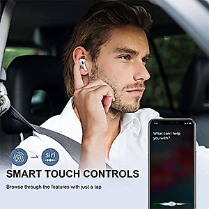 Dieerr Wireless Headphones,Bluetooth 5.2 Wireless Earbuds with Charging Case,IPX7 Waterproof Stereo Built-in Microphone Headset for iPhone/iPad/iOS/Android Smartphone
