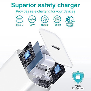 iPad Fast Charger, 20W iPad Pro Charger with 10FT iPhone 16 15 Charging Cable for iPhone 16/16 Pro/15/15 Pro Max/15 Plus, iPad 10th, iPad Air 5/4th, iPad Mini 6th, iPad Pro 12.9/11 inch 2022/2021/2020