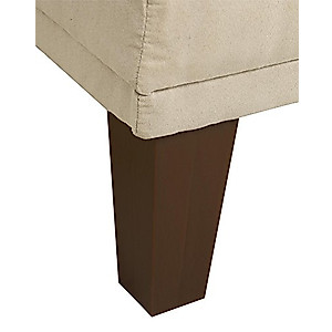 DHP Dillan 69 Inch Futon Sofa Bed, Modern Armless Upholstered Couch Sleeper with Tufted Back and Seat, Full, Tan