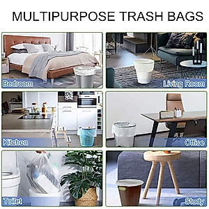 Small Trash Bags, Magesh 4 Gallon Trash Bags/Garbage Bags, Strong Wastebasket Liners for Bathroom Bedroom Office Trash Can, 125 Counts