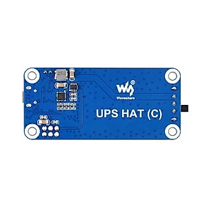 Waveshare UPS HAT (C), Compatible with Raspberry Pi Zero Series Board, 5V Uninterruptible Power Supply Module, Multi Battery Protection Circuits, Without Battery