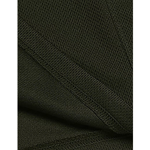 COOFANDY Men's 3 Pack Gym Workout Shorts Mesh Weightlifting Squatting Pants Training Bodybuilding Jogger with Pocket,Black/Army Green/Navy Blue,Medium