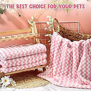 4 Pack Guinea Pigs Blankets 30 x 40 Inch Hamster Fleece Cage Liners Soft Guinea Pig Accessories Small Animal Pet Blanket Sleep Bedding Mats Pet Supplies for Dog Puppy Cat