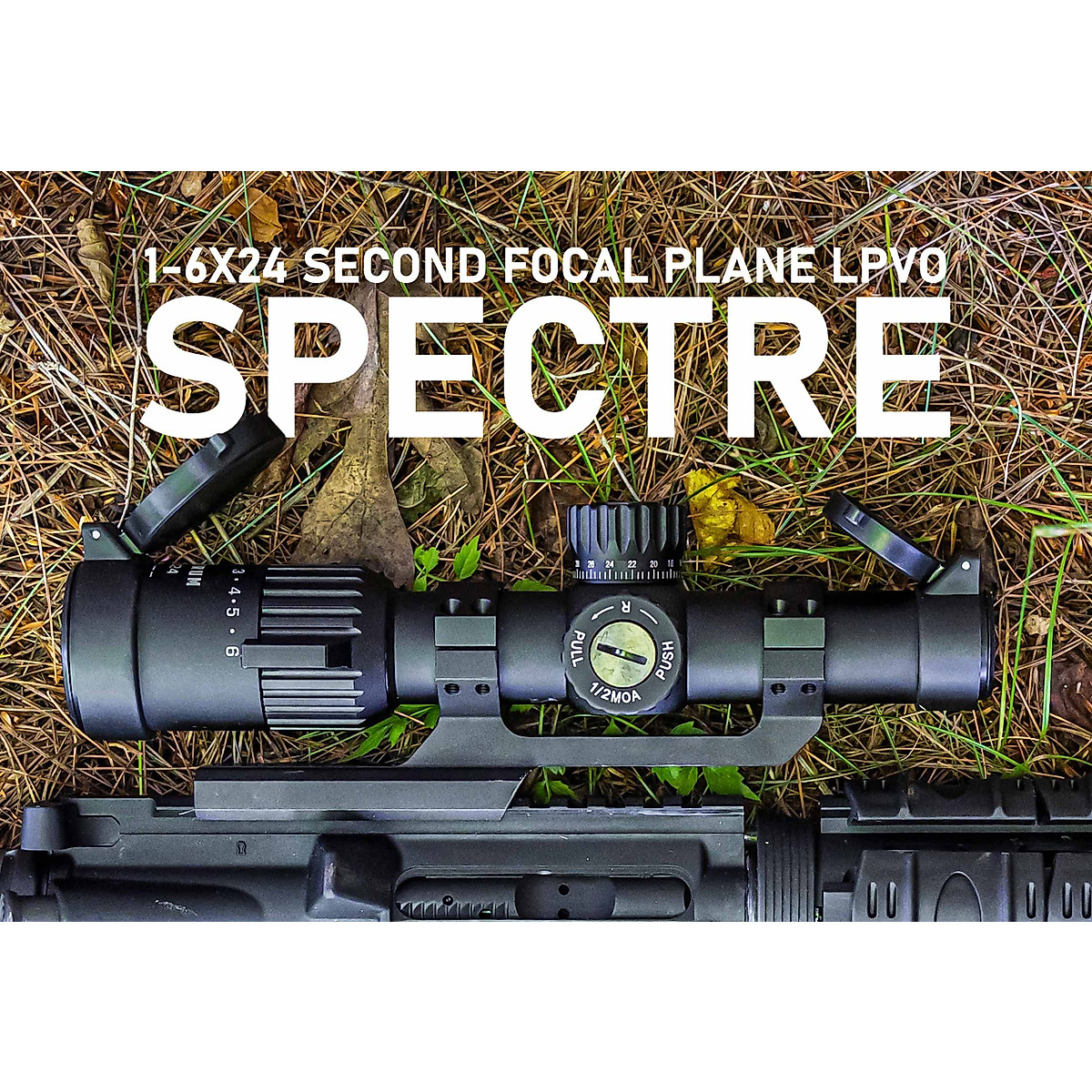 Monstrum Spectre 1-6x24 LPVO Rifle Scope | Black