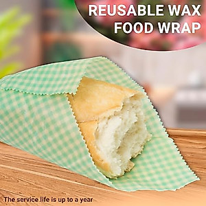 EZGOODZ Reusable Beeswax Wrap S, M, L. Pack of 3 Beeswax Food Wraps. Washable Reusable Wax Food Wrap with Blue Bee Print. Organic Bee Wax Paper Food Wrap for Sandwiches. Wax Wraps for Food Reusable