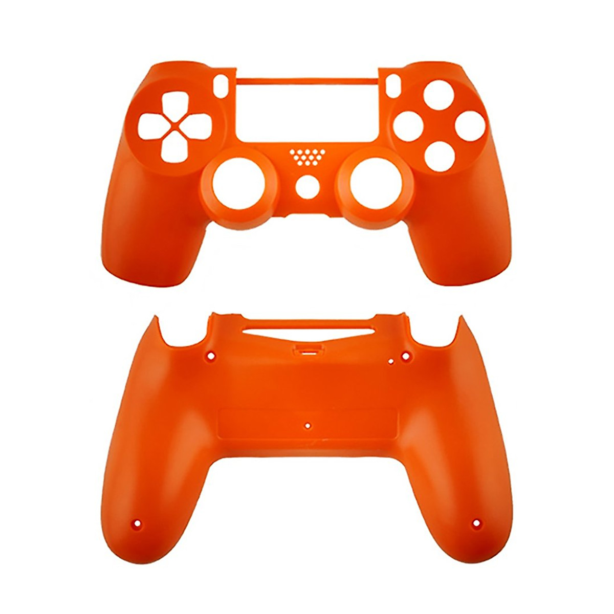 Ambertown Replacement Full Housing Shell Case Cover with Buttons Mod Kit for PS4 Pro Slim for Sony Playstation 4 Dualshock 4 PS4 Slim Pro Wireless Controller - Orange