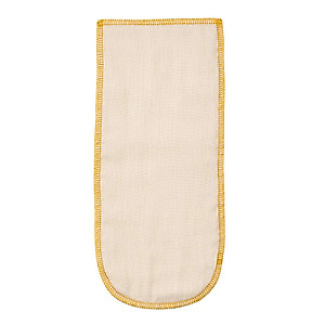 Linteum Textile Fitted Cloth Diapers with Snap Closures, 100% Cotton Adjustable Snaps with Removable Inserts (3-Pack, Medium 14-23 lb)