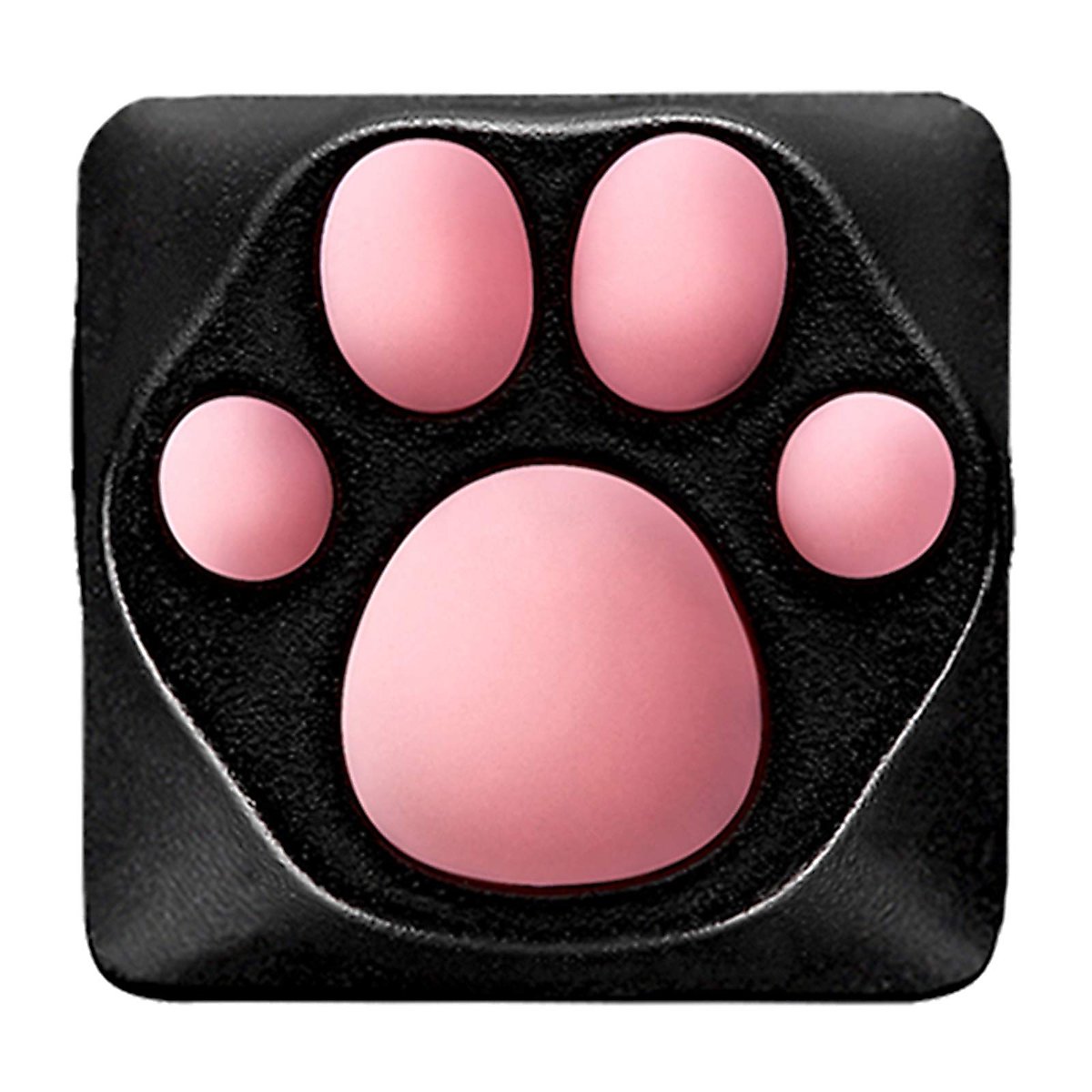 SYA ZOMOPLUS Cute Cat Paw Keycap,Squishy Cat Toes Custom Keycap-1pc Keycap for Mechanical Keyboard,Suitable for Cherry MXGateron Switches-ESC Key Keycap (Black Pink)
