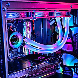 Cooler Master Addressable RGB LED Tube Sleeve A1, 30 ARGB LEDs Soft Rubber Easy molding Versatile Sizing 12mm Diameter for Liquid Cooling Tubing