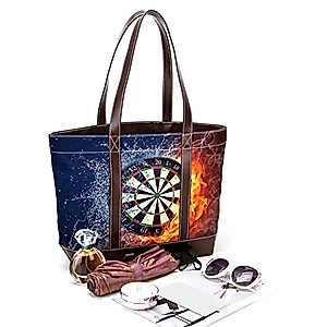 Water and Fire Dart Tote Bags Large Leather canvas Purses and Handbags for Women Top Handle Shoulder Satchel Hobo Bags