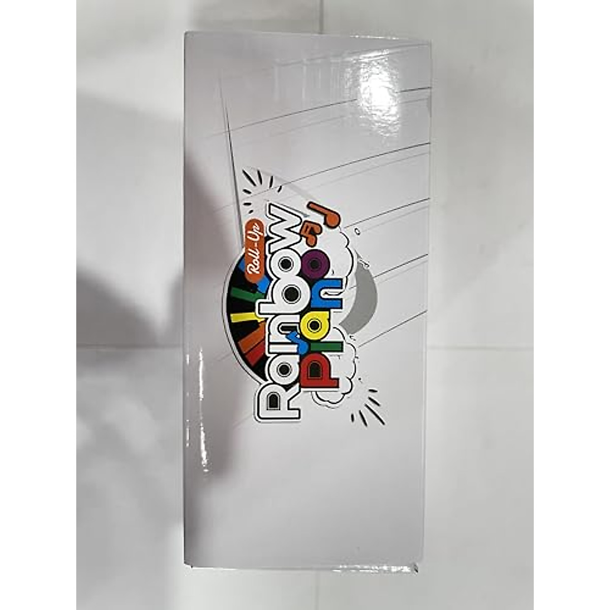 POGOLAB 49 Key Roll Up Keyboard Piano, Portable Digital Electric Foldable Piano Keyboard, Rechargeable, 8 Tones, 6 Educational Demo Songs, for Beginners Gift (Rainbow)