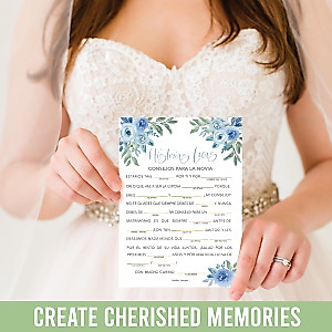 Dusty Blue Spanish Bridal Shower Games 20 Guests - Juegos para Despedida De Soltera En Español, Wedding Shower Games, Hilarious Bridal Shower Games, Popular Bridal Shower Games Spanish Edition
