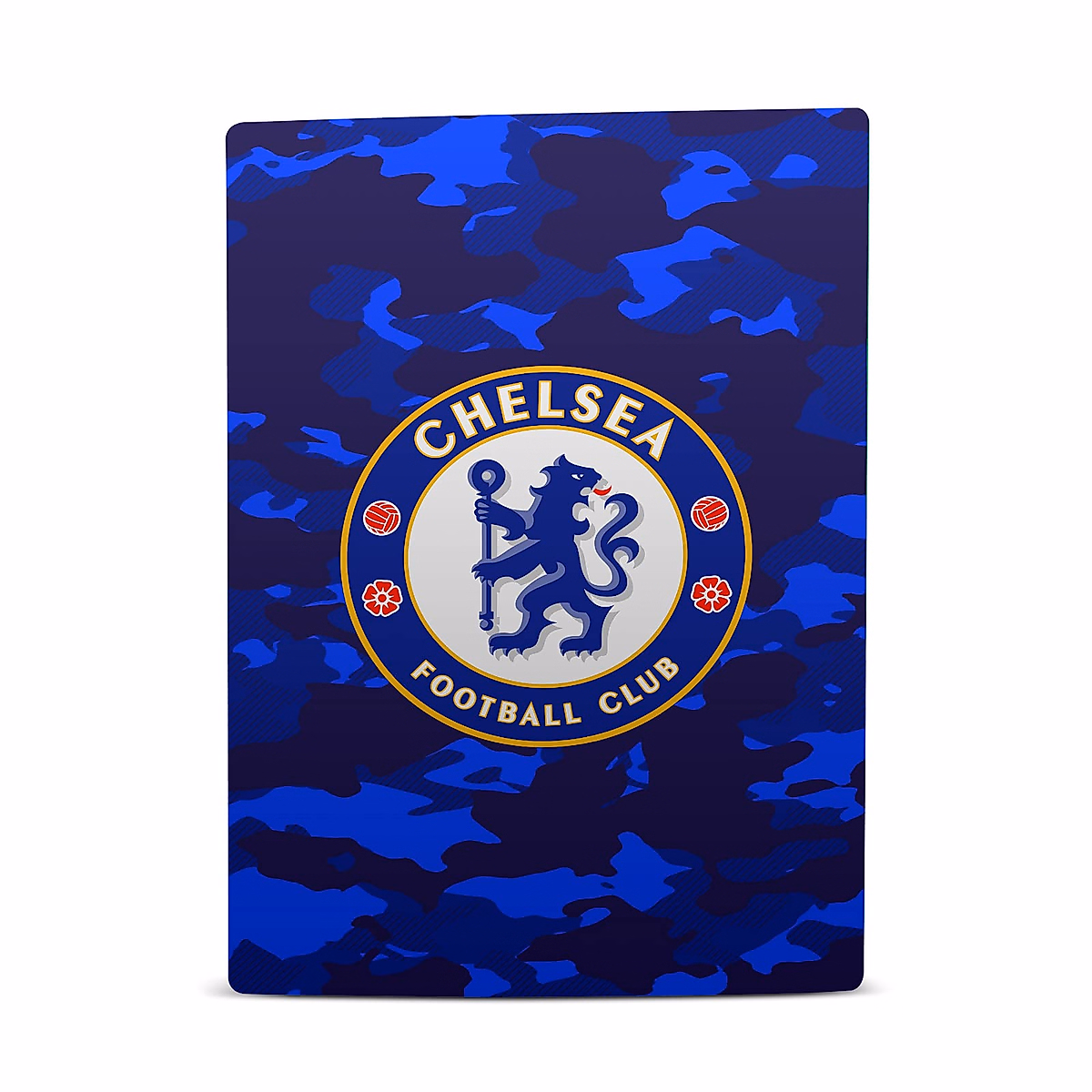 Head Case Designs Officially Licensed Chelsea Football Club Camouflage Mixed Logo Vinyl Faceplate Gaming Skin Decal Compatible with Sony PlayStation 5 PS5 Digital Console and DualSense Controller