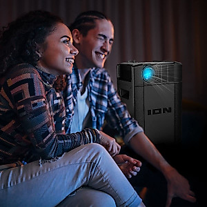 Ion Projector Plus Bluetooth 30-150" Battery Indoor-Outdoor-Karaoke-Speaker HDMI (Renewed)