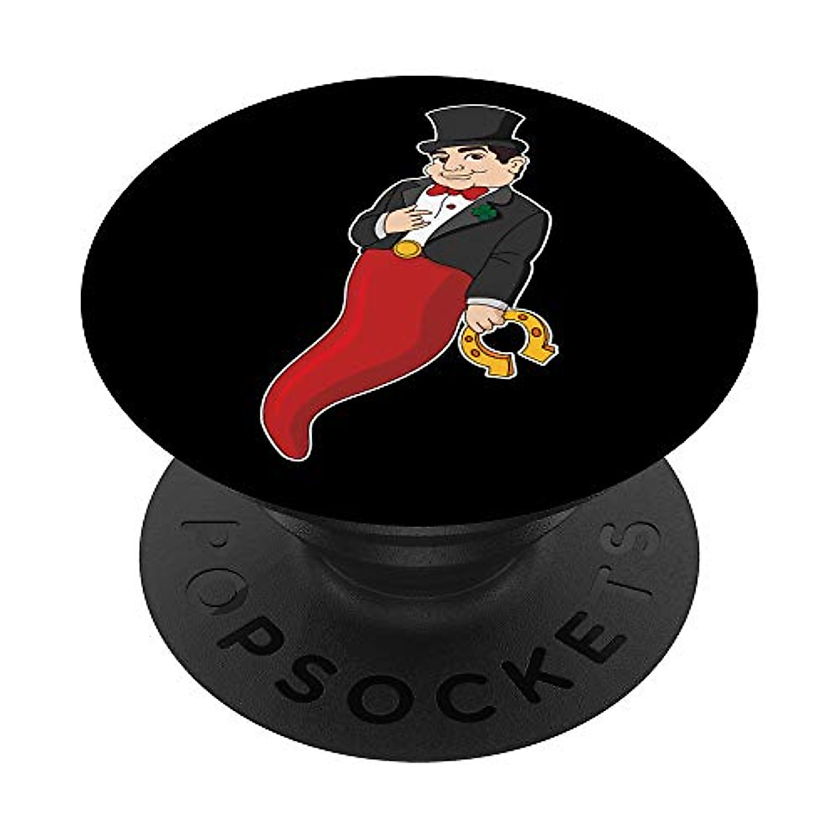 Italian Lucky Charm Scartellato Gobbo Napoletano Smorfia PopSockets PopGrip: Swappable Grip for Phones & Tablets
