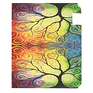 Colorful Rainbow Tree of Life Branch Mailbox Covers Standard Size Abstract Tree of Life Summer Spring Autumn Winter Magnetic Mail Cover Letter Post Box 21" Lx 18" W