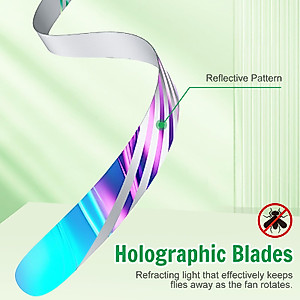 Fly Fans for Tables, Fly Repellent Fan for Outdoor & Indoor, USB or AA Batteries Powered, Portable Fly Fan with Soft Blades Keeps Flies Away, Fly Repeller for Restaurant, BBQ, Party (3 Pack)