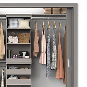 ClosetMaid Modular Storage Shelf and Hang Rod Kit, Taupe