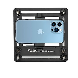 vgsion Camera Baseball Fence Mount for GoPro Hero 13, Mevo Start, Action Camera, Cell Phone, Ajustable, Secure Attachment,Support Recording While Charging Compatible with Insta360 X4, iPhone