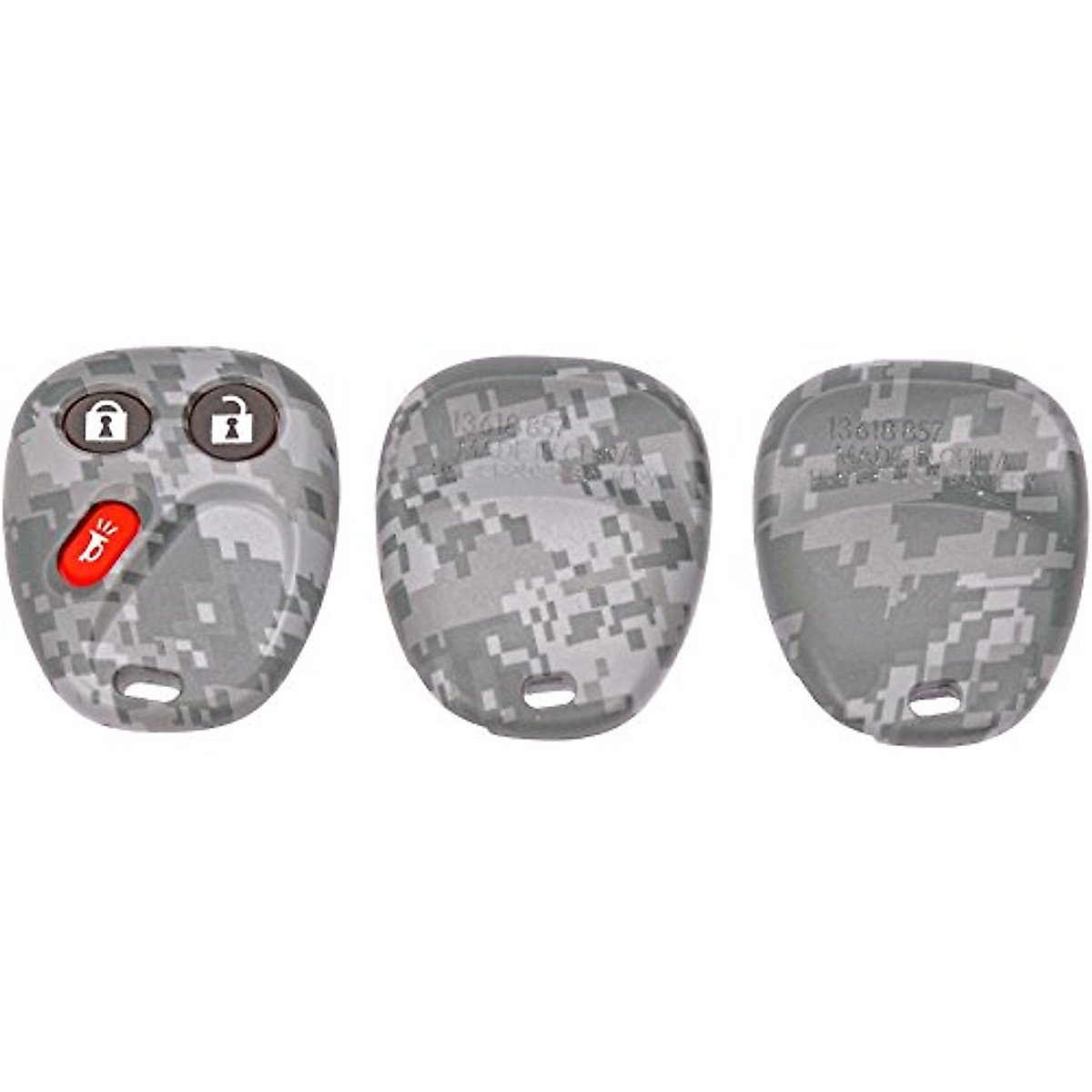 Dorman 13618GYC Keyless Entry Transmitter Cover Compatible with Select Models, Gray Digital Camouflage