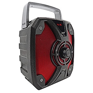 Rockville ROCKBOX 6.5" 100 Watt Portable Rechargable Bluetooth Speaker w USB/SD, Black, 6.5"