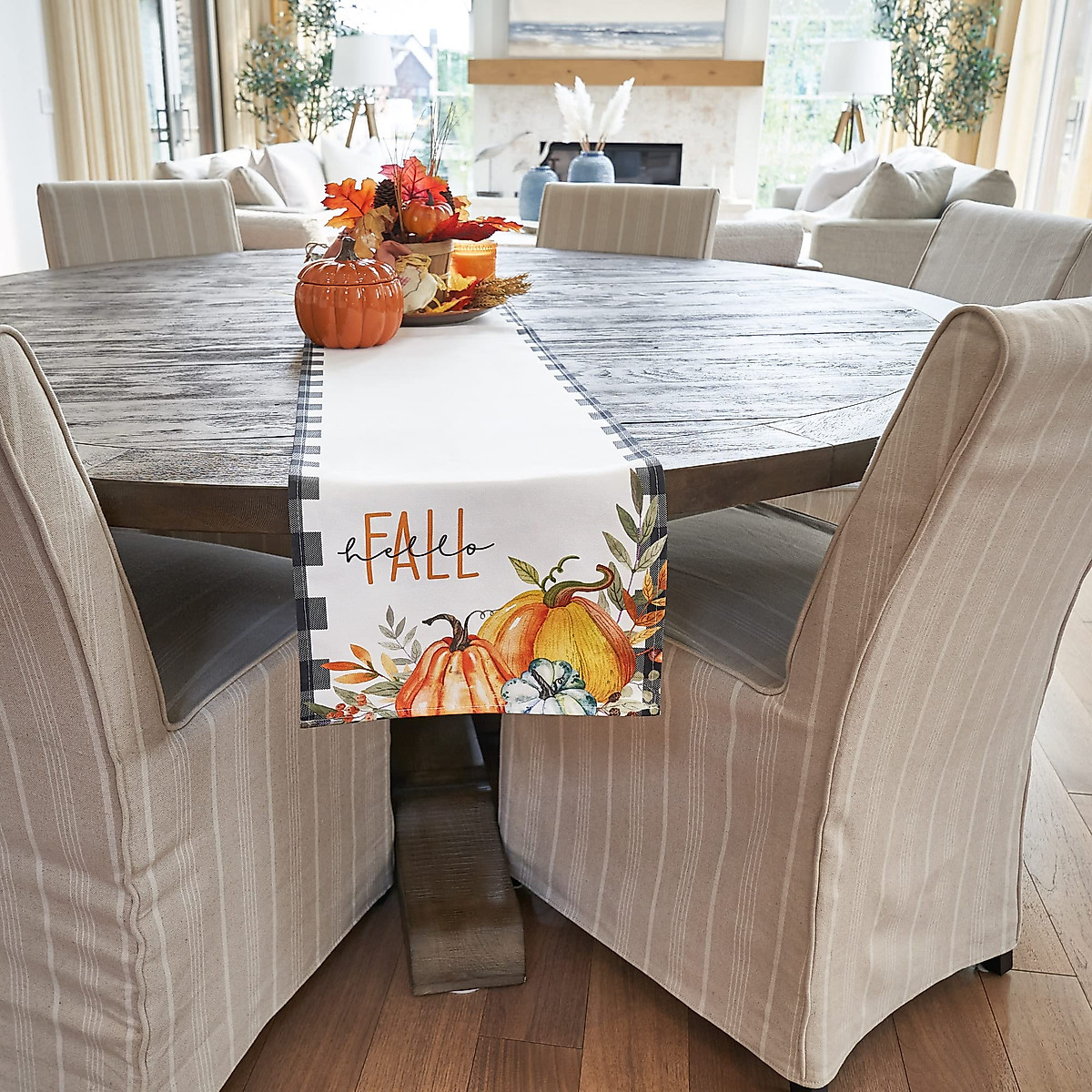 Decorative Fall Table Runner for Home Decor - Perfect Autumn and Thanksgiving Decorations for Your Home