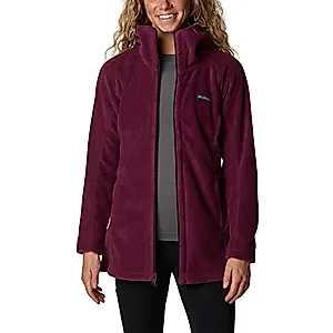 Columbia Women's Benton Springs II Long Hoodie, Marionberry, Large