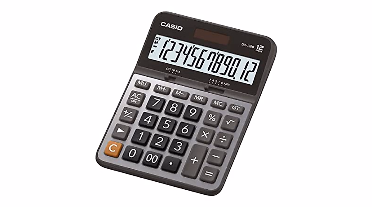 Casio DX-120B Calculator - Large Display & Durable Design