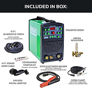 2021 Everlast Poweri-TIG 201 DC TIG Stick Welder 110v/220v dual voltage