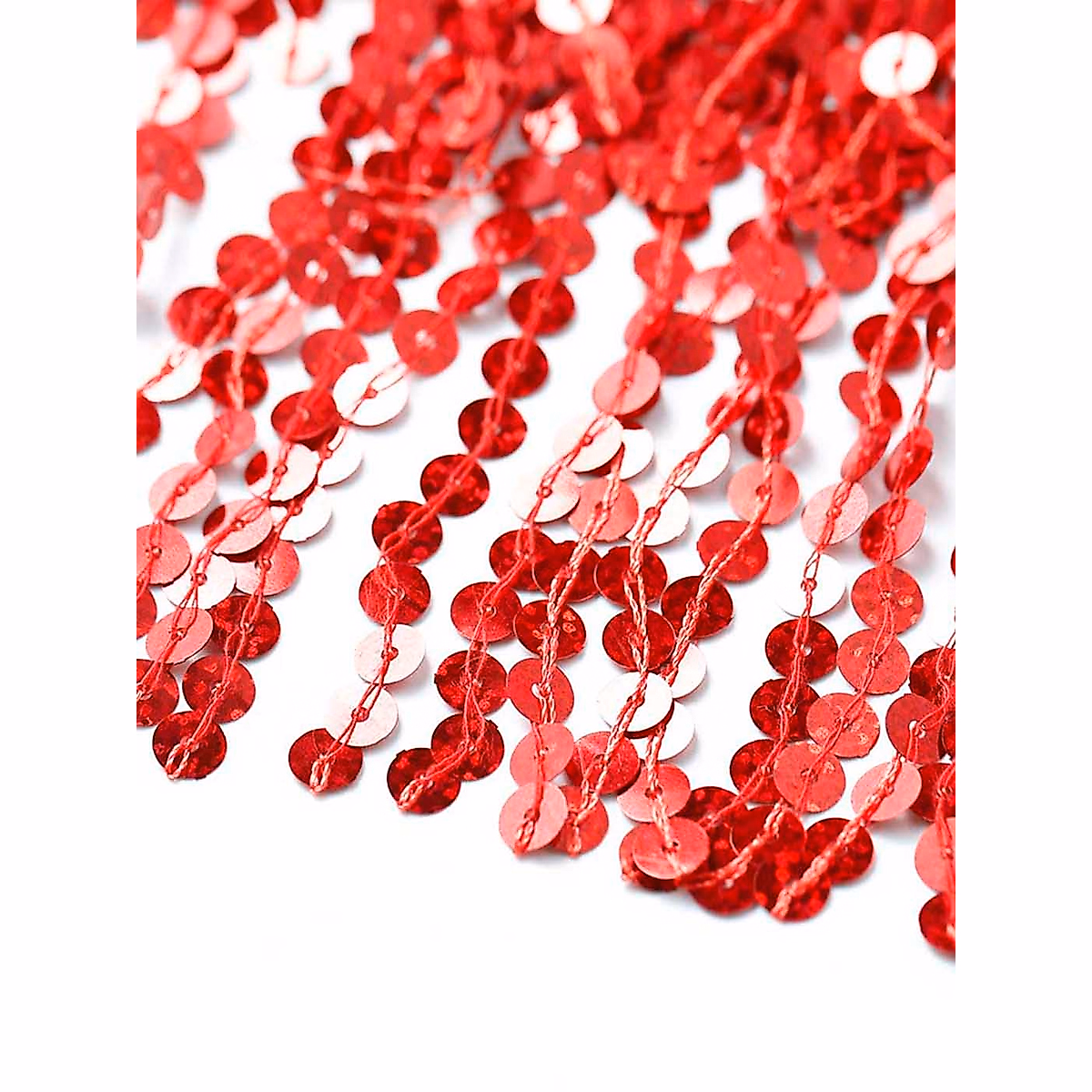 Kakaco Belly Dance Skirt with Crop Top Sequins Fringe Skirts Set Rave Dance Bra Top Party Costume Outfits for Women and Girls (A-Red)